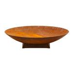 Cast Iron Bowl Fire Pit - 75cm - Trivet Base - Rust — Fire Pits Direct