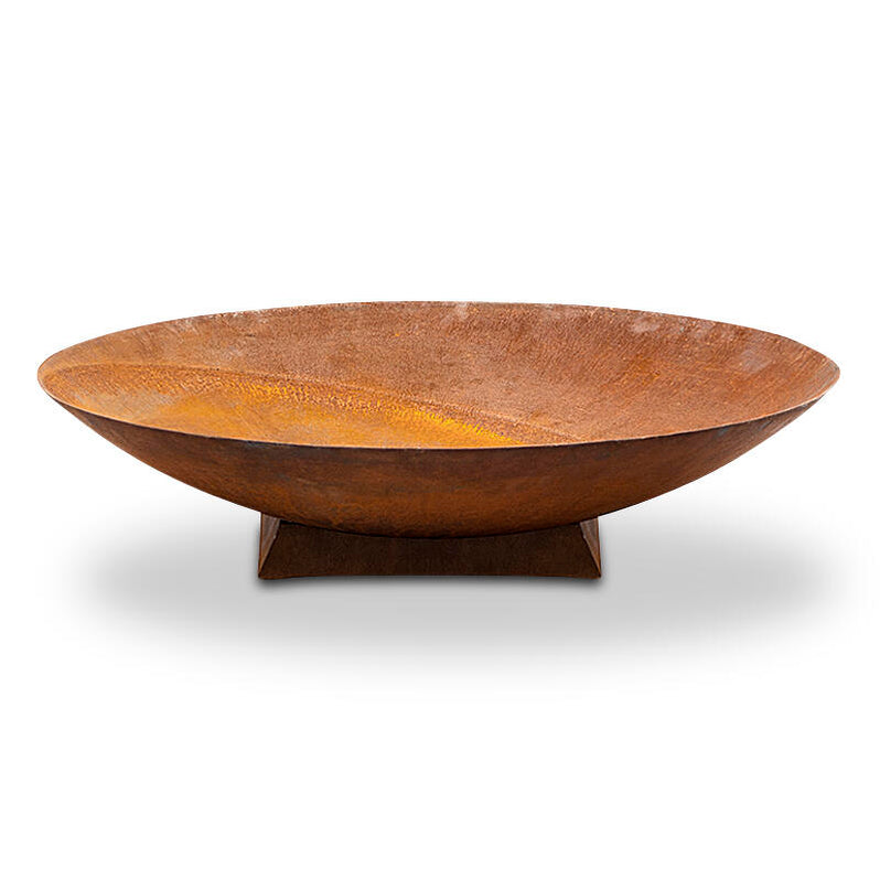 Cast Iron Bowl Fire Pit - 75cm - Trivet Base - Rust — Fire Pits Direct