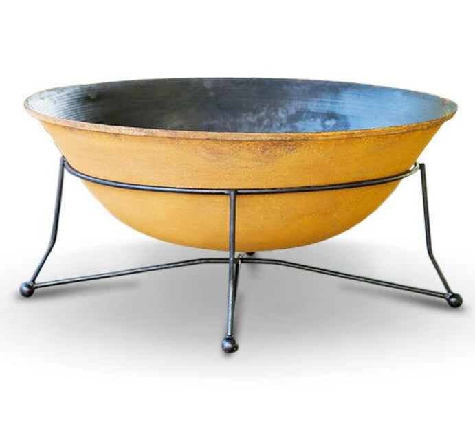 Art Deco 110 Cast Iron Fire Pit + FREE Poker — Fire Pits Direct